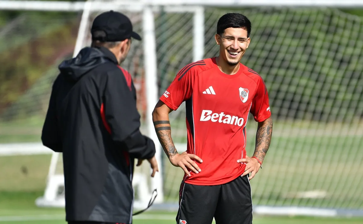 Tobías Ramírez tuvo su primera práctica en River: ¿cuándo podría ...