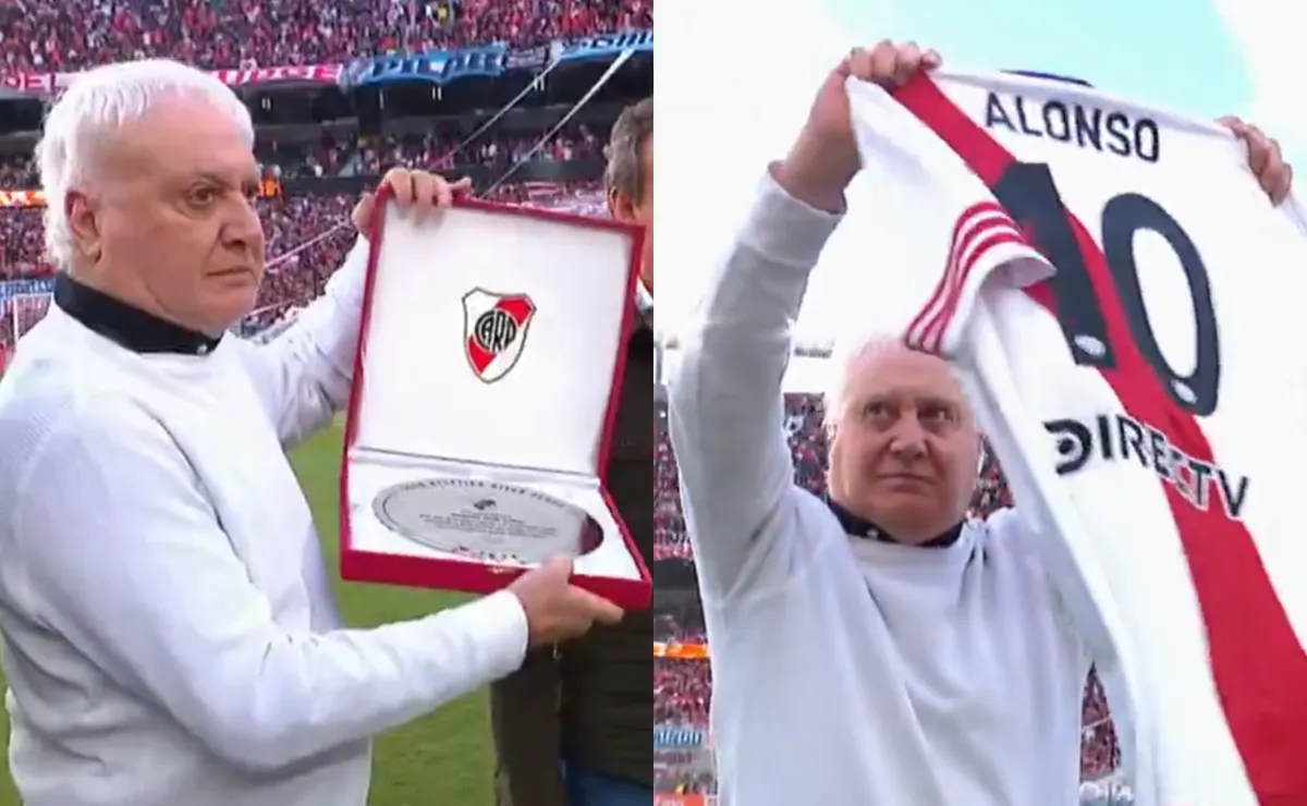 El homenaje de River al Beto Alonso a 40 años del gol con la pelota ...
